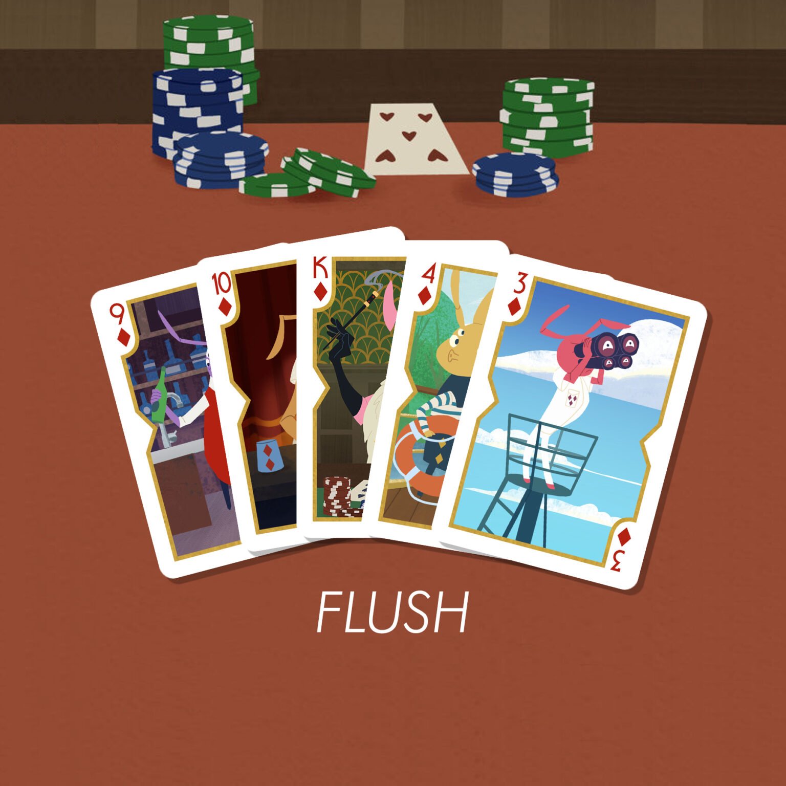 River Rats card game by Four Suit Studio